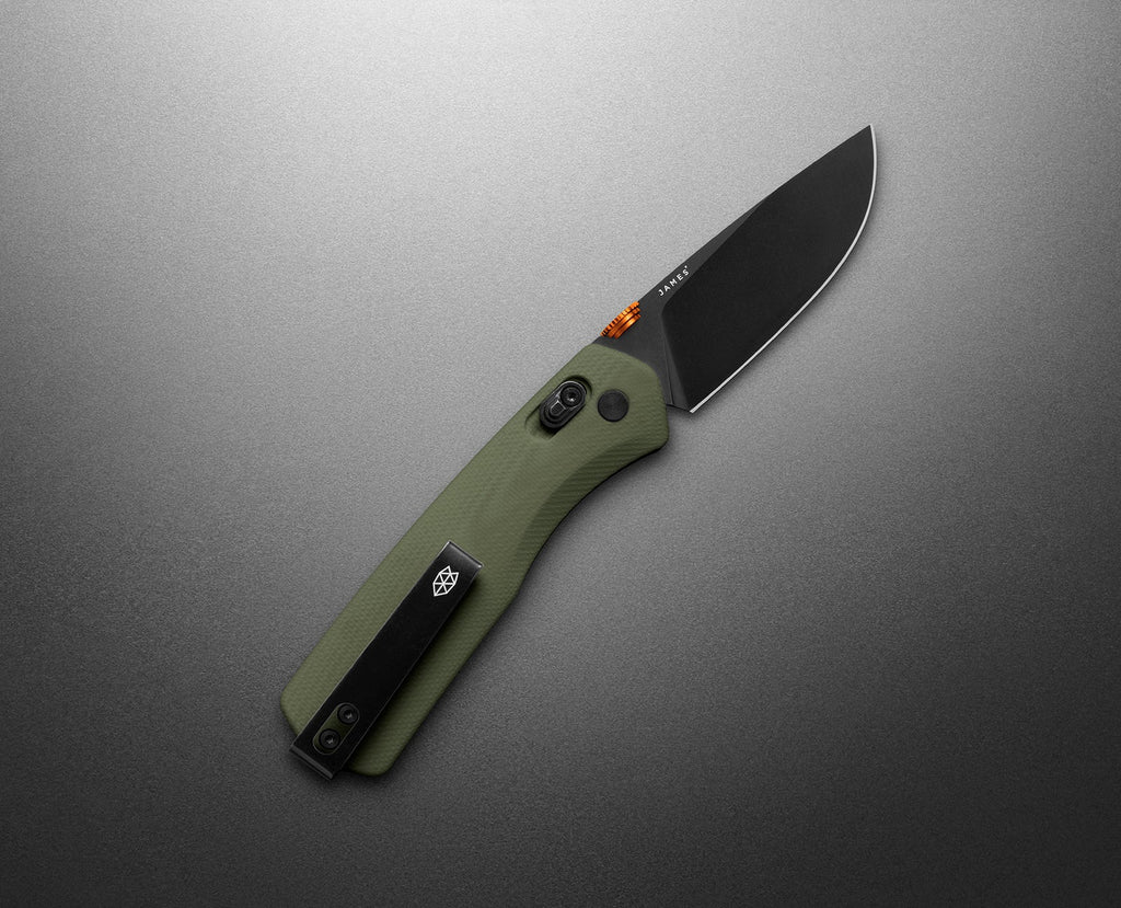 The James Brand The Carter - OD Green/Orange/Black/G10 | Gallantry