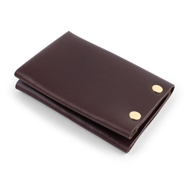 American Bench Craft Hammer Riveted Wallet - Brown | Gallantry