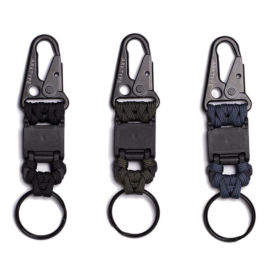 Arktype RMK Paracord Quick-Release Keychain - Black | Gallantry