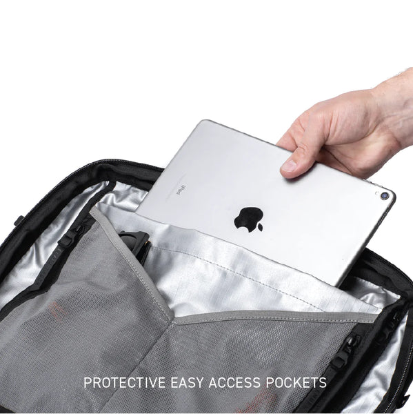 Black Ember Forge 3-Way Commuter Pack - Jet Black | Gallantry