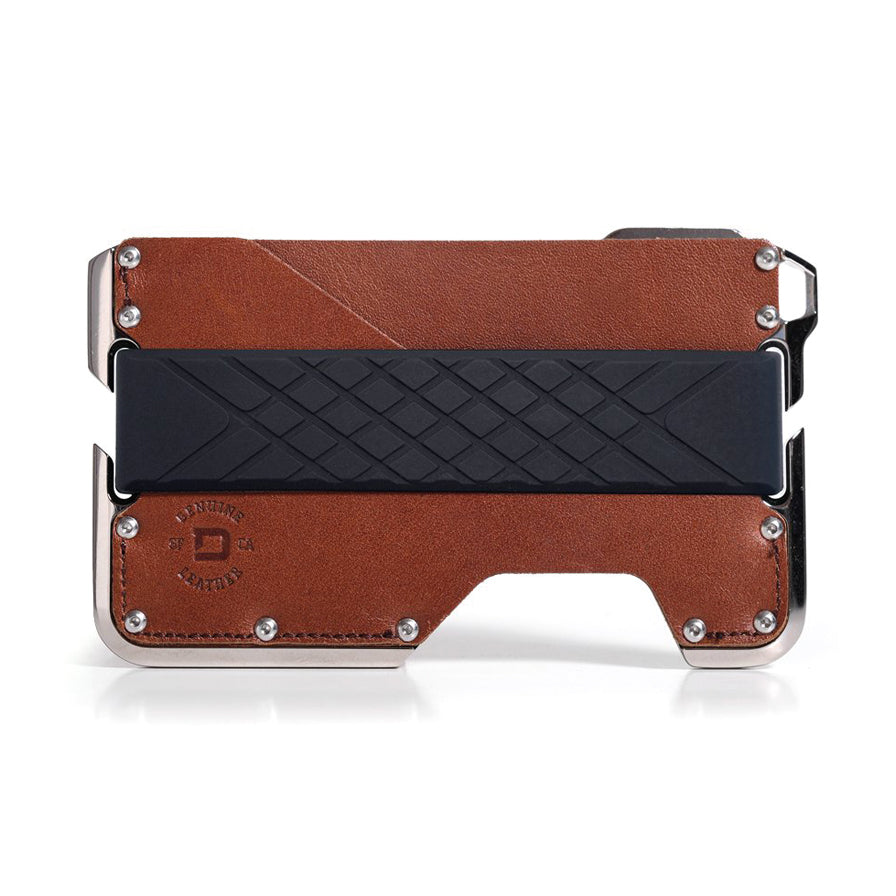 Dango D02 Dapper Wallet - Nickel Plated & Brown | Gallantry