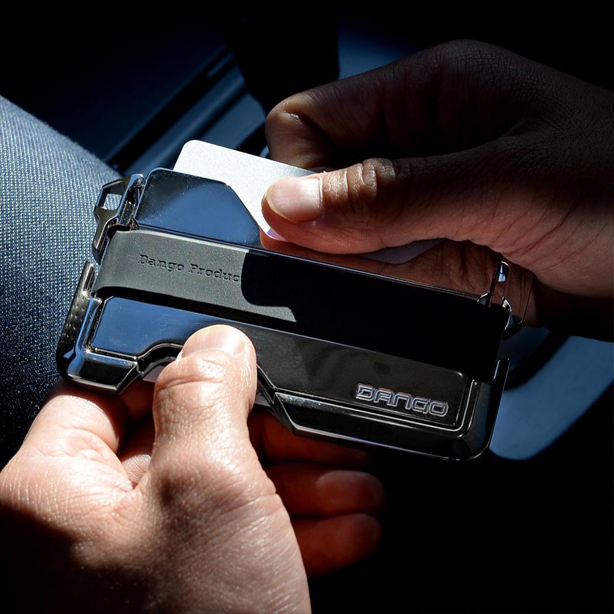 Dango D02 Dapper Wallet - Nickel Plated & Black | Gallantry