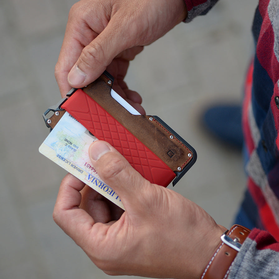 Dango D01 Dapper Bifold Wallet - Raw Hide/Slate Grey | Gallantry