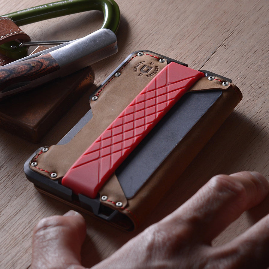 Dango D01 Dapper Bifold Wallet - Raw Hide/Slate Grey | Gallantry