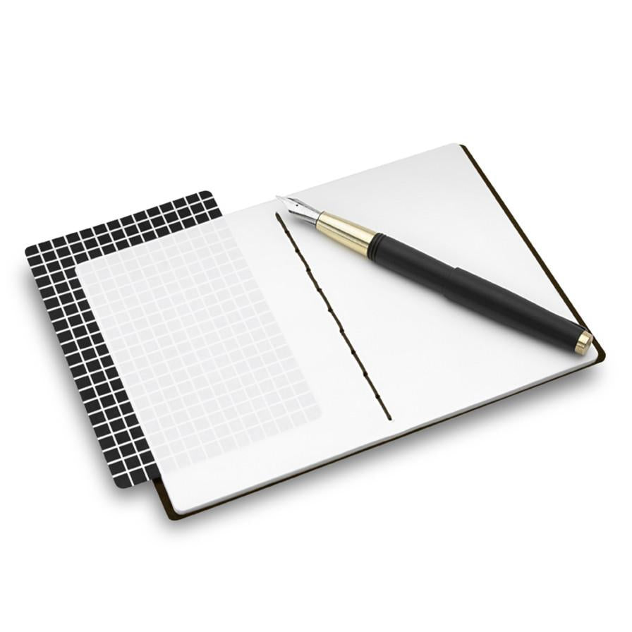 Ezra Arthur Small Notebook - Jet Black | Gallantry