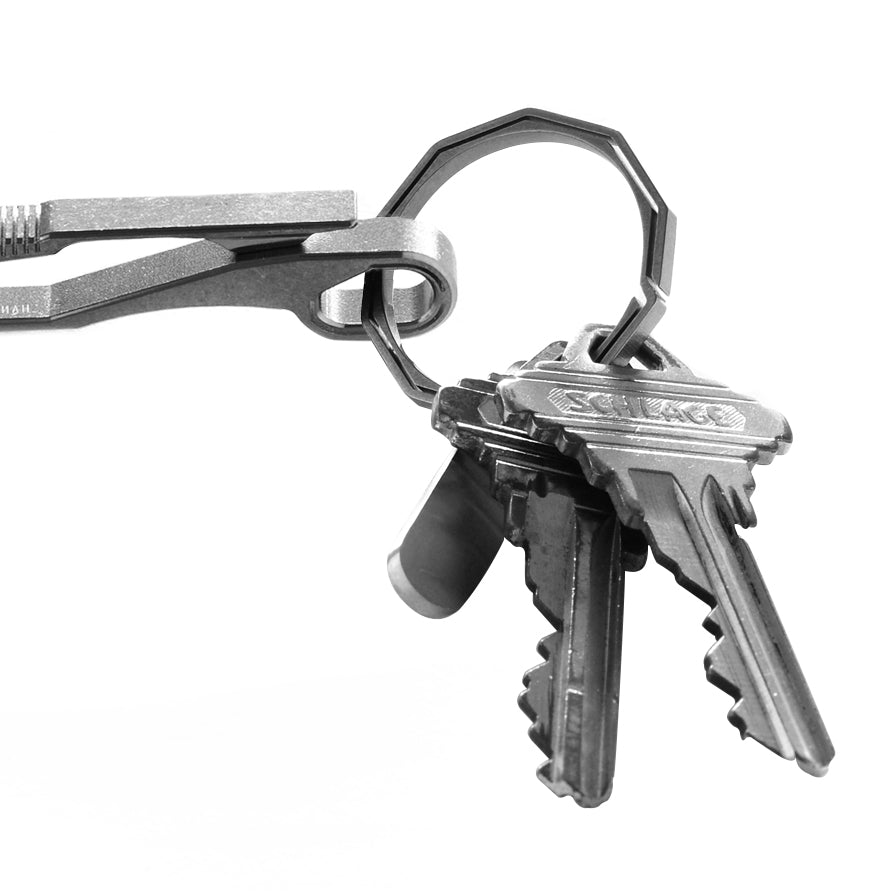 Handgrey Kin No. 6 Titanium Key Hook | Gallantry