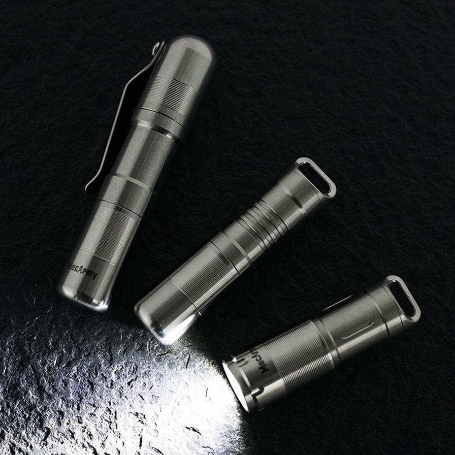 MecArmy X7S Capsule, Flashlight, & Lighter Kit - Silver | Gallantry
