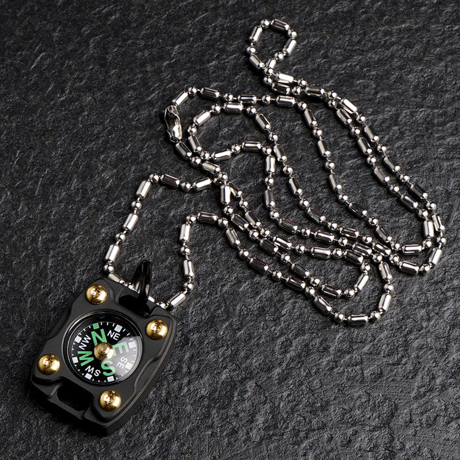 MecArmy CMP-2T Keychain Compass - Black PVD Titanium | Gallantry