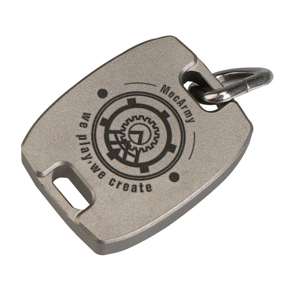 MecArmy CMP-2T Keychain Compass - Sandblasted Titanium | Gallantry