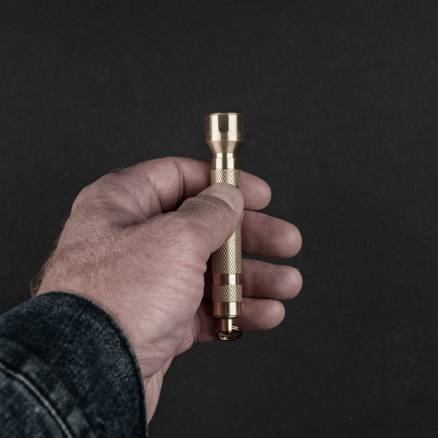 Peak LED Eiger Ultra X Flashlight - Brass | Gallantry