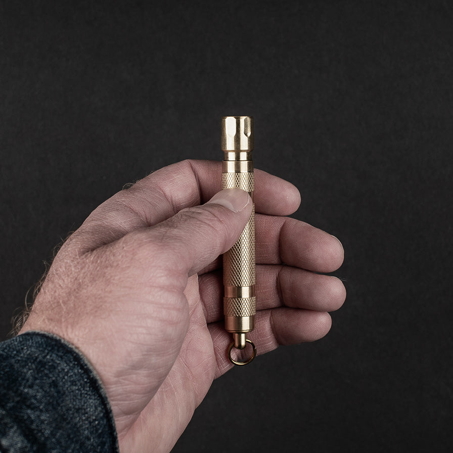 Peak LED Solutions Eiger Flashlight - Brass | Gallantry