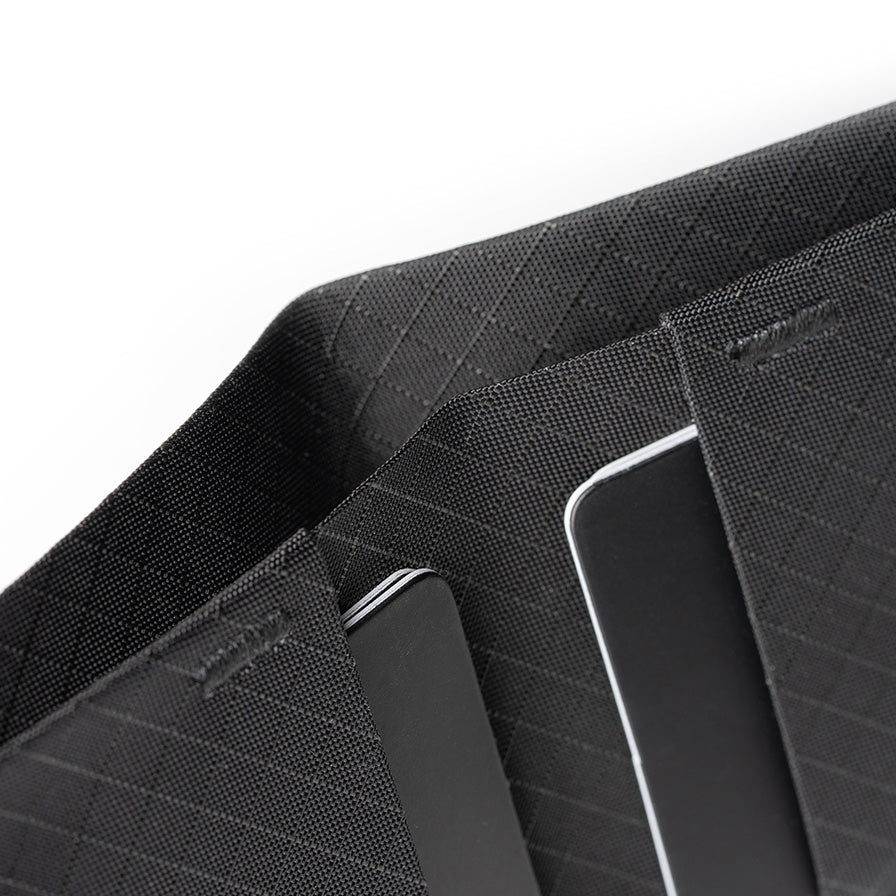 Flyfold 10XD Ripstop Bifold Wallet - Onyx | Gallantry