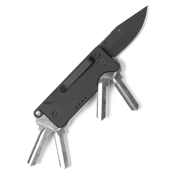 Q3 Knife + Key Organizer Titanium - Black | Gallantry