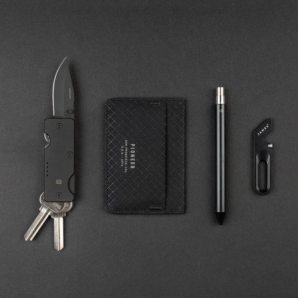Q3 Knife + Key Organizer Titanium - Black | Gallantry