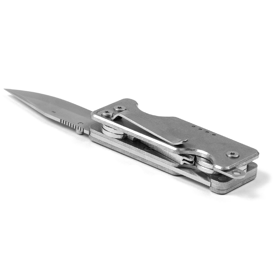Q3 Knife + Key Organizer Titanium - Stonewashed | Gallantry