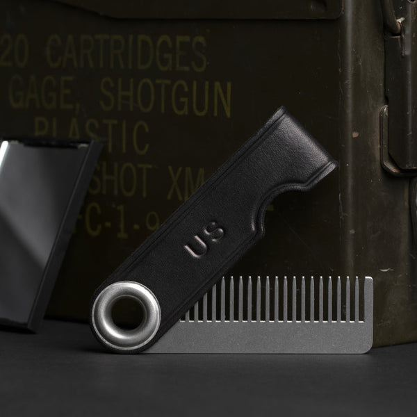 Standard Issue 1942 WWII Class A Comb - Black/Stainless | Gallantry