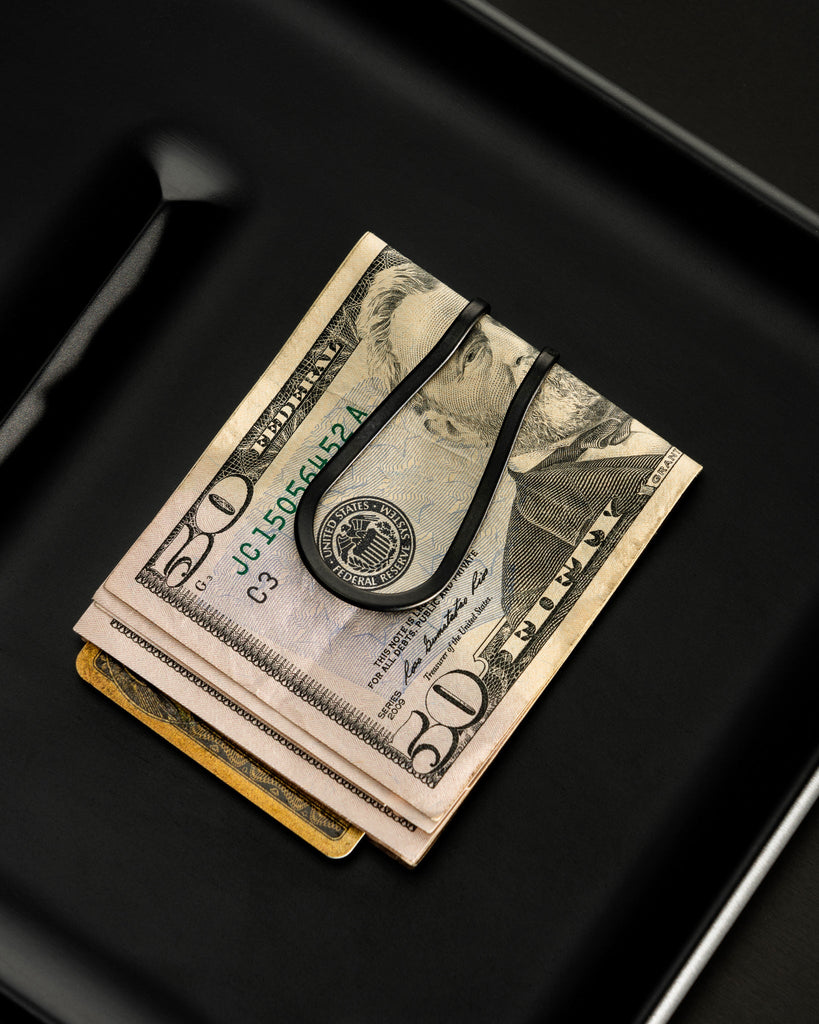 Craighill Station Money Clip - Vapor Black | Gallantry