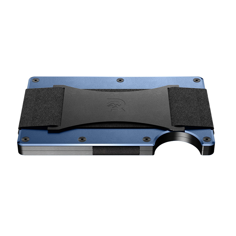 The Ridge Aluminum Wallet + Cash Strap - Navy | Gallantry