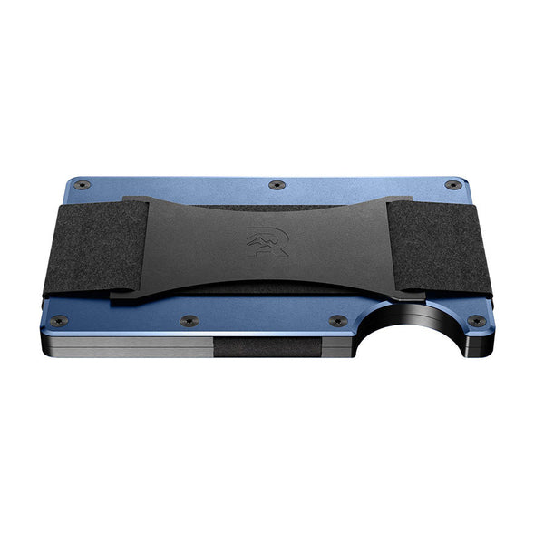 The Ridge Aluminum Wallet + Cash Strap - Navy | Gallantry
