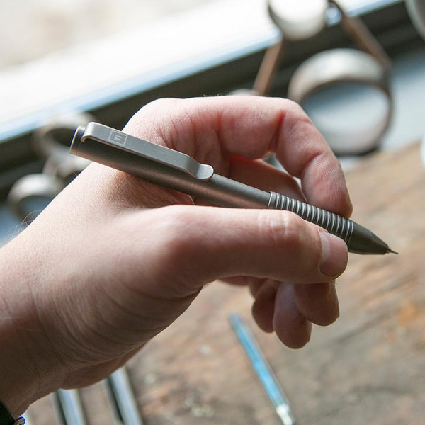 Big Idea Design Ti Pocket Pro Pen - Stonewashed | Gallantry
