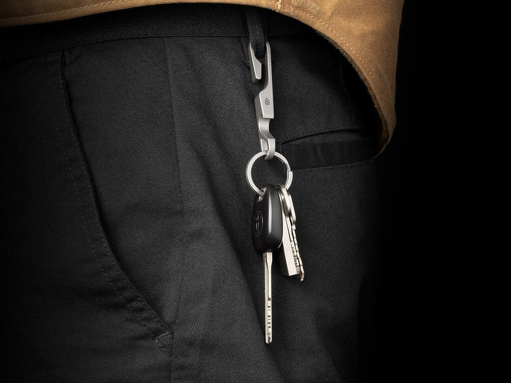 The James Brand The Midland Key Hook - Titanium | Gallantry
