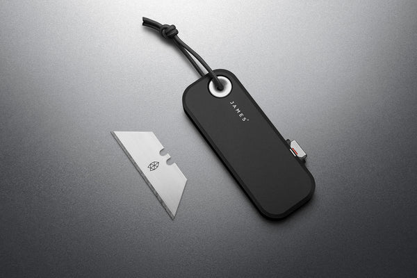 The James Brand Palmer Utility Knife - Black / Stainless | Gallantry