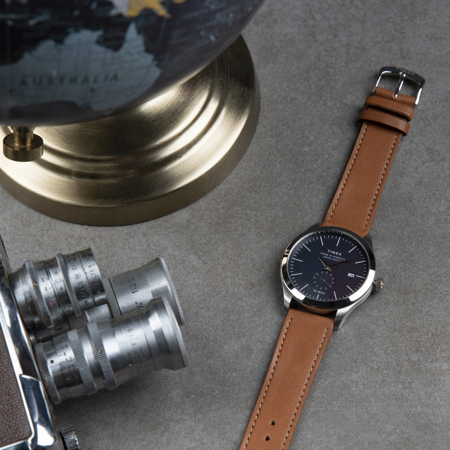 Timex American Documents - Tan Strap/Blue Dial | Gallantry
