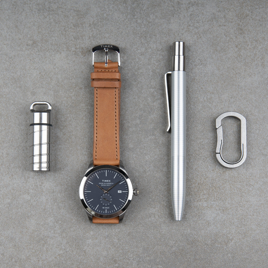 Timex American Documents - Tan Strap/Blue Dial | Gallantry